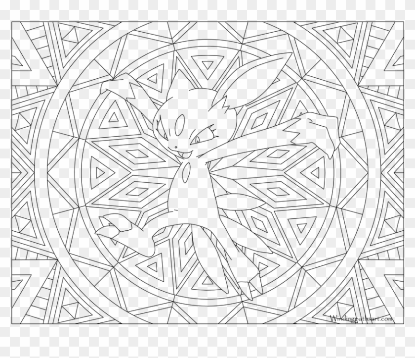 #215 Sneasel Pokemon Coloring Page - Pokemon Colouring Pages For Adults ...