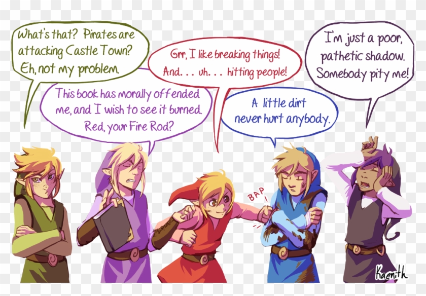 My Art Fanart Comic Legend Of Zelda Four Swords April - Loz Four Swords ...