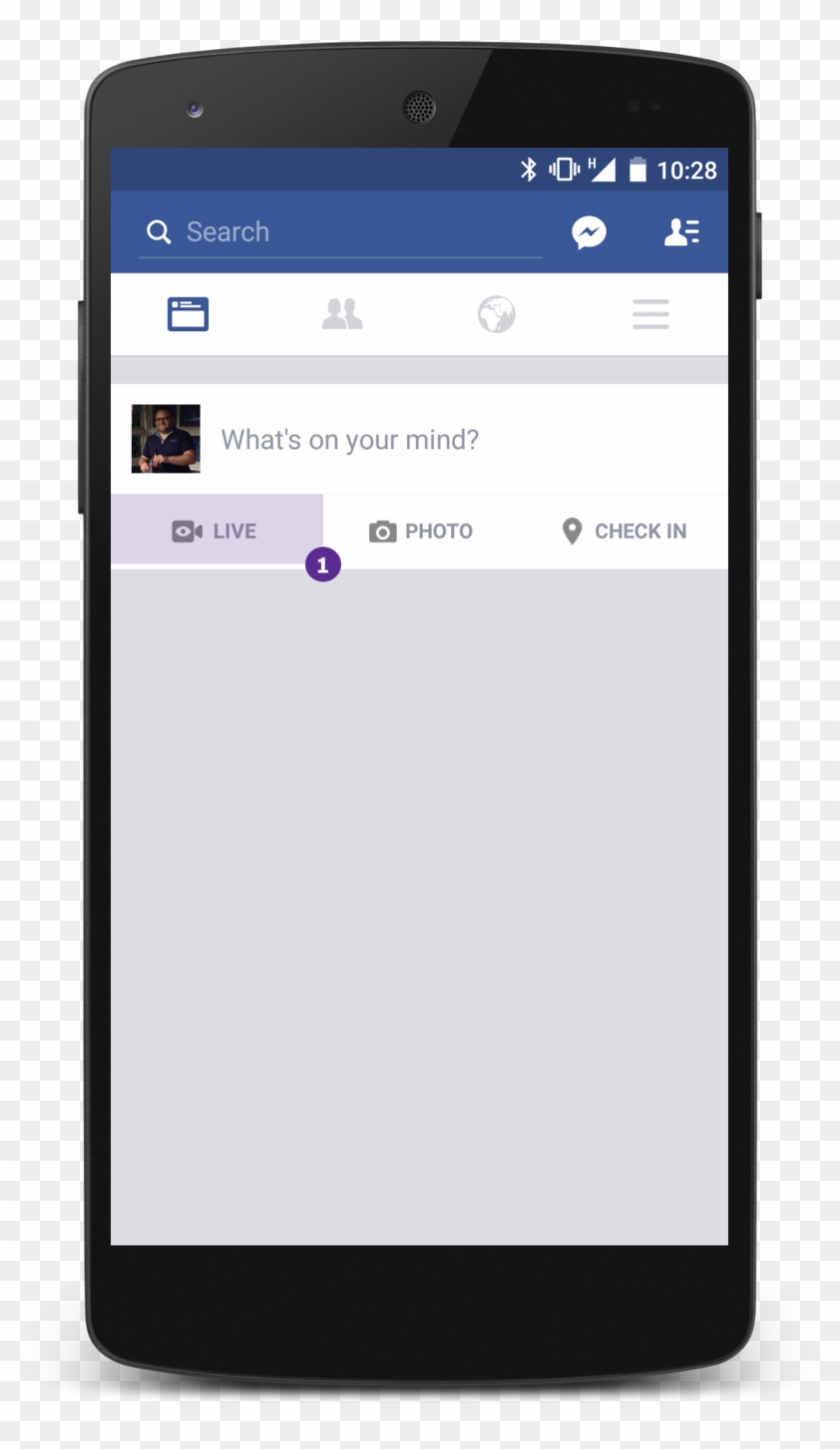 Open The Facebook App And Tap What's On Your Mind - Android Counter ...