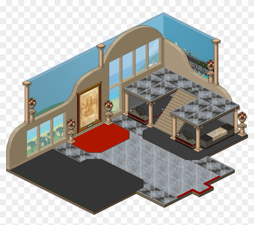 Diseños En Hmania Net - Habbo Hotel Welcome Lounge, HD Png Download ...