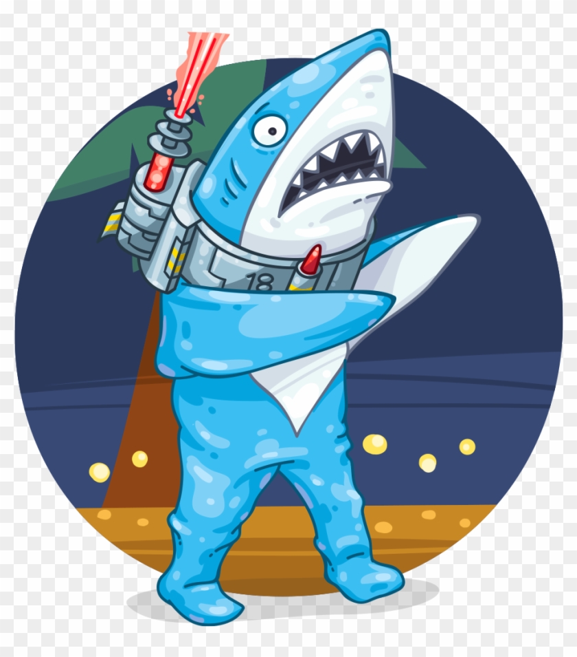 Left Shark - Cartoon, HD Png Download - 1024x1024(#5628902) - PngFind