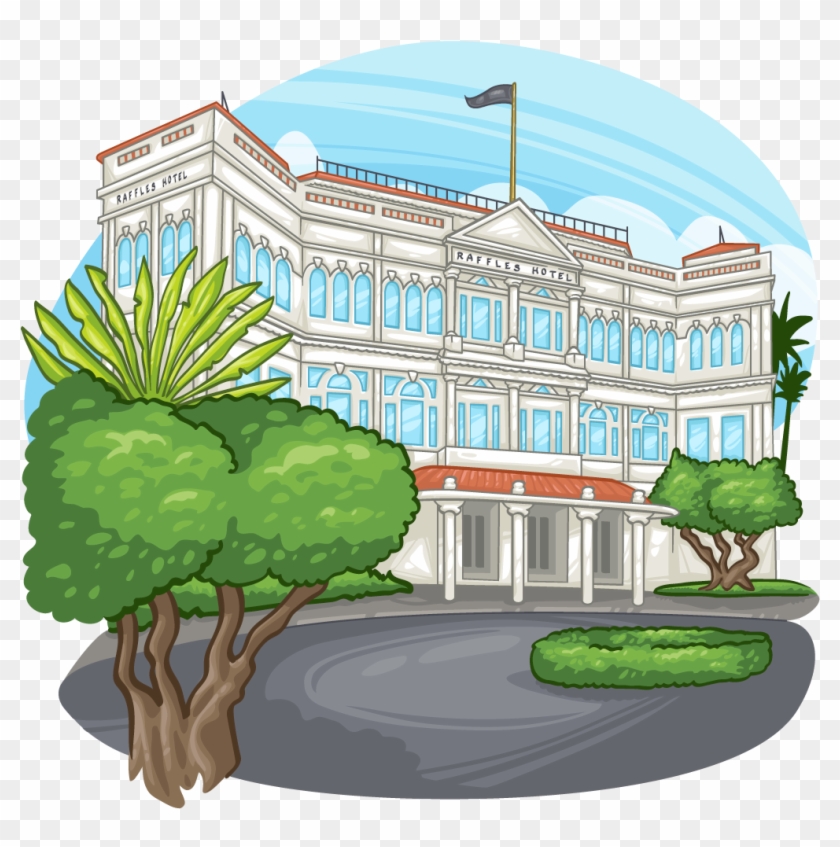 Find Near Me - Raffles Hotel Cartoon, HD Png Download - 1024x1024 ...