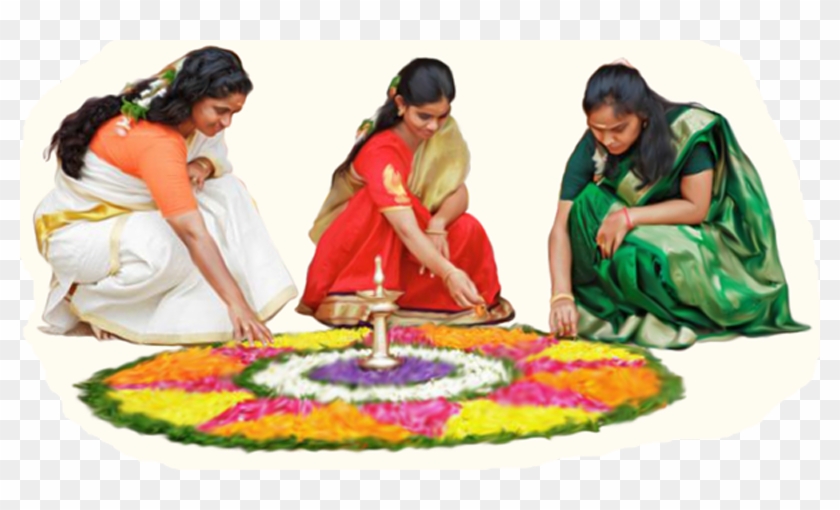 Festivals And Events In Kerala - Onam Pookalam Png, Transparent Png ...