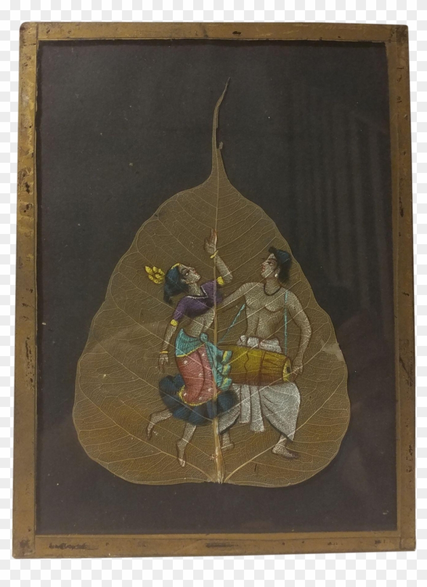 Hand Painted Pipal Leaf India - Picture Frame, HD Png Download ...