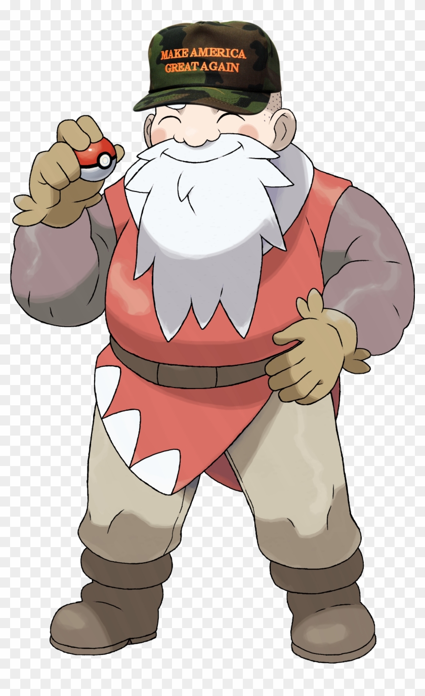 Maga , - Bearded Pokemon Trainer Art, HD Png Download - 2204x3512 ...