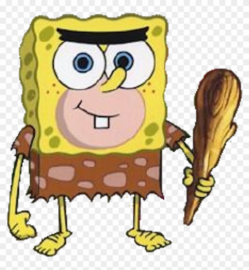 Spongebob Caveman Png - Sponga Feu Feu, Transparent Png - 1035x1073 ...