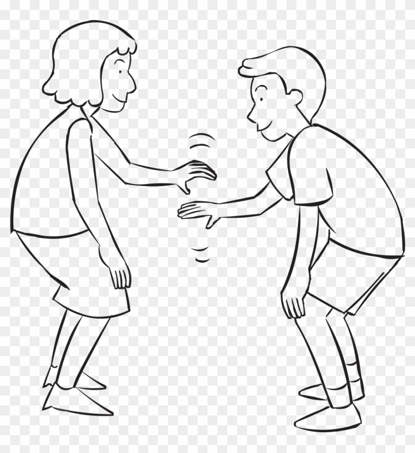 Two People Png - Line Art, Transparent Png - 1151x1201(#5678953) - PngFind