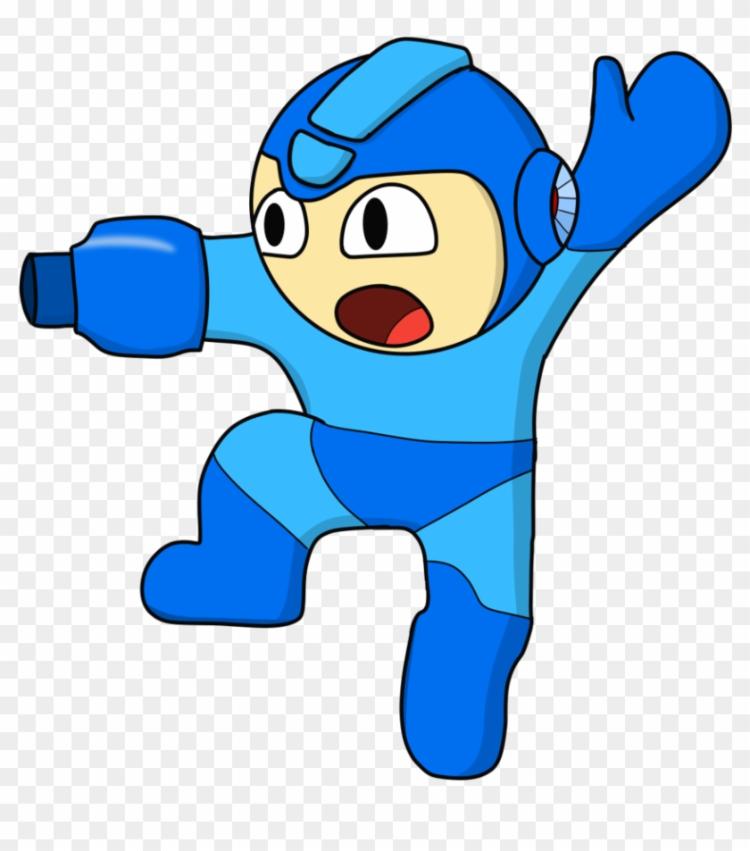 Mega Man Jumping/shooting Remake, HD Png Download - 960x960(#5690773 ...