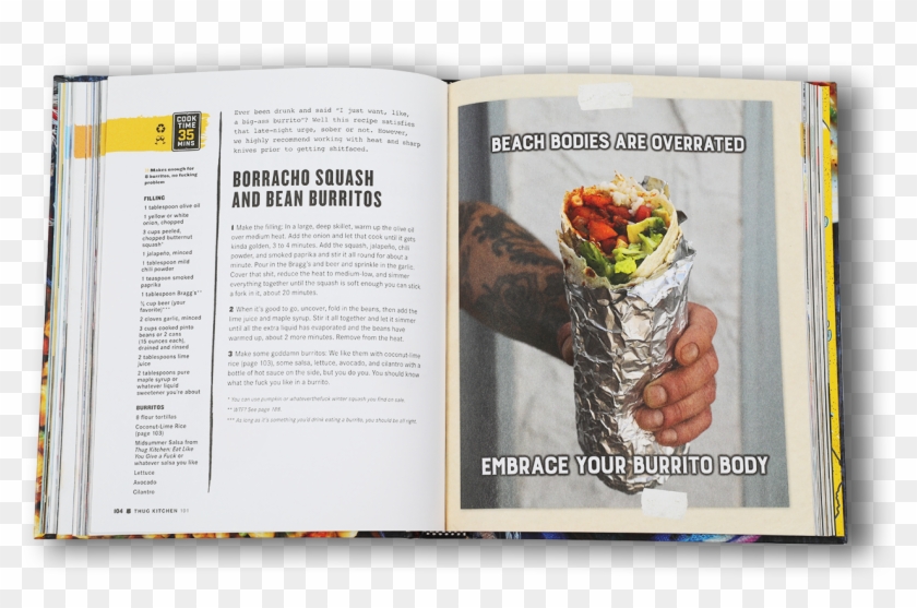 Interior Book Sample - Thug Kitchen 101 Fast As Fuck, HD Png Download ...