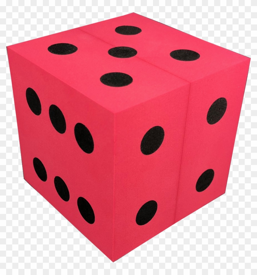 Koplow Red D6 100mm Foam Die - Dice, HD Png Download - 877x898(#573064 ...