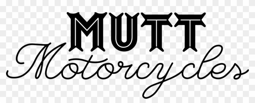 Mutt Std Logo - Mutt Motorcycles Logo, HD Png Download - 1000x358 ...