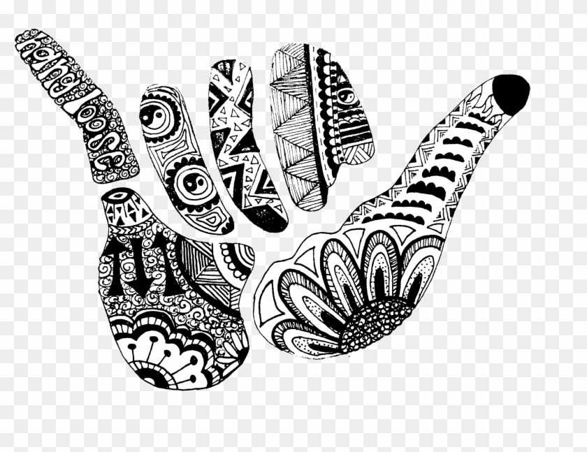 Zentangle Art Best Of Hang Loose Zentangle Art By Alexavec - Shaka ...