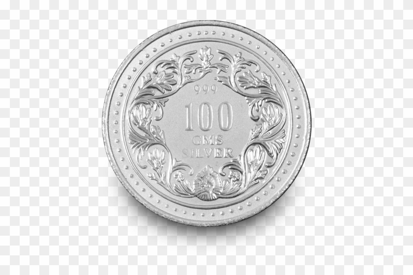 100 Gm Silver Coin, HD Png Download - 636x600(#5727278) - PngFind