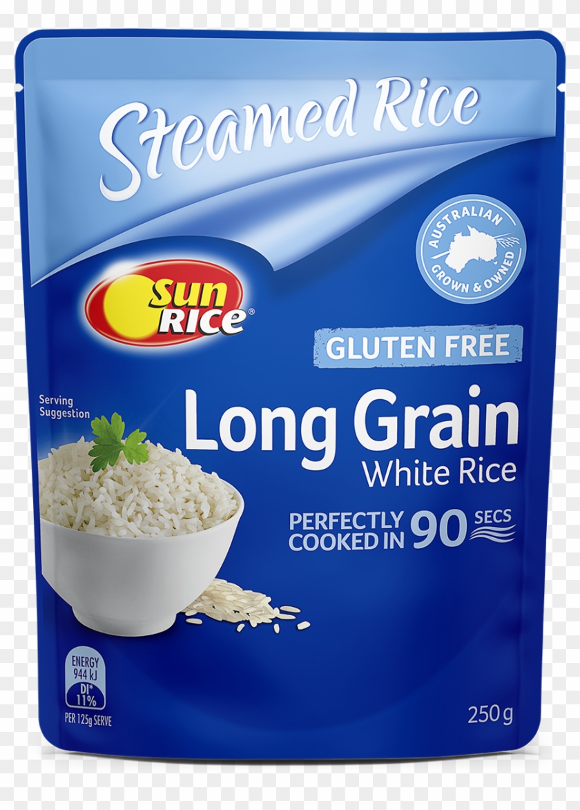 Sunrice Microwave Long Grain White Rice 250g - Rice, HD Png Download ...