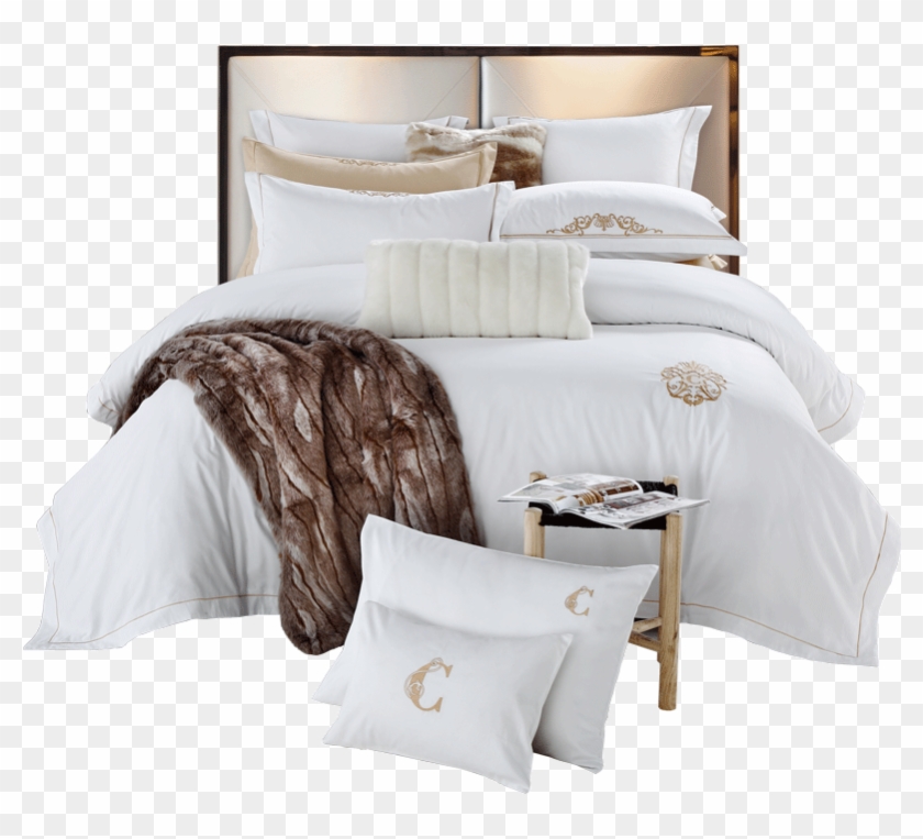 The Luxury Hotel Use 100% Cotton 4pcs Comforter Bedding - Bed Sheet, HD ...