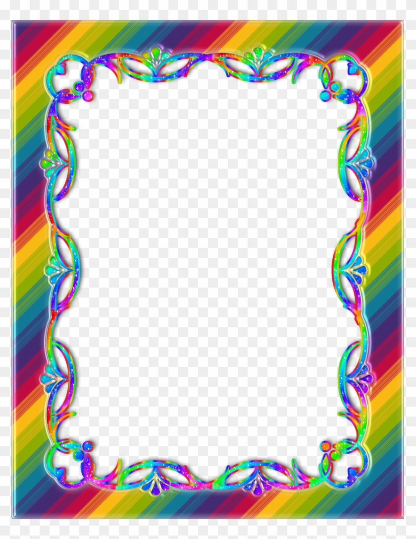 Rainbow Frame Png Border Template For Retirement Transparent Png 