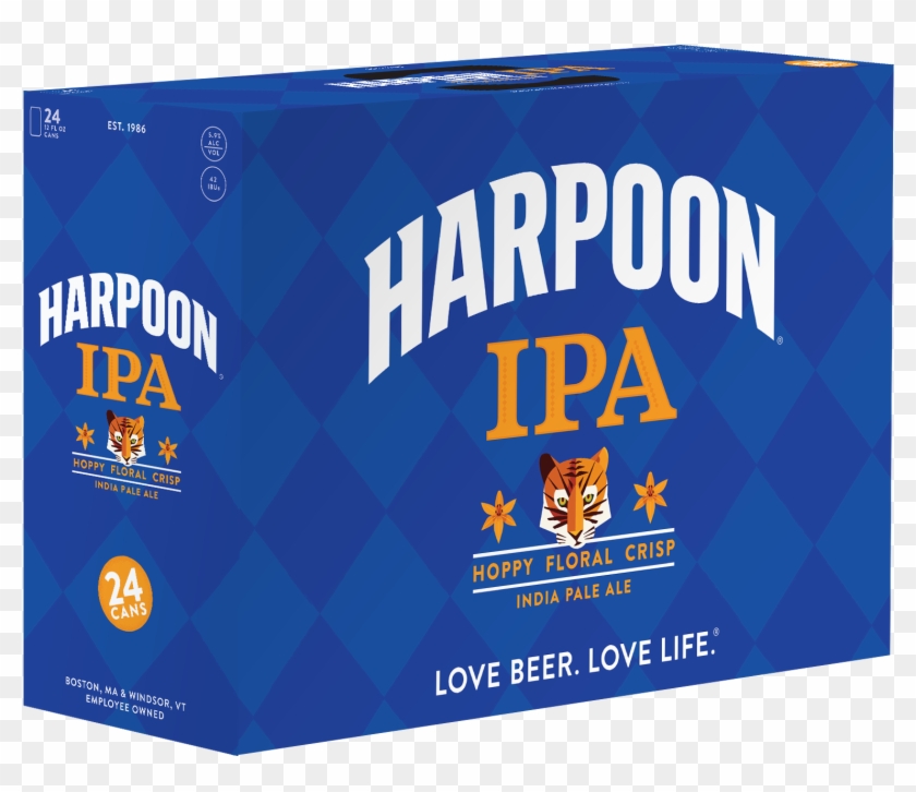 Harpoon Ipa 24-pack 12oz Cans, Pdf - Graphic Design, HD Png Download ...