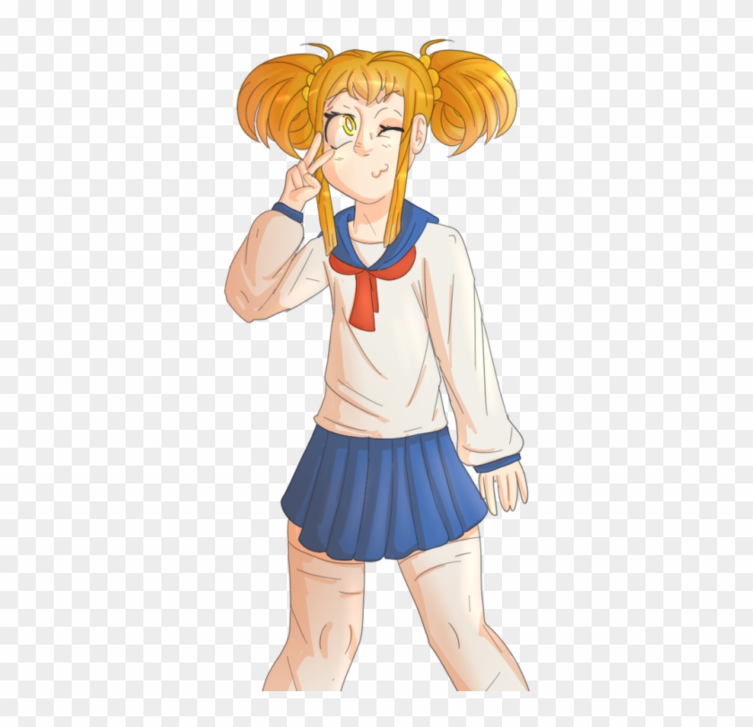 Some Art I Just Finished Of Popuko From Pop Team Epic - Cartoon, HD Png ...