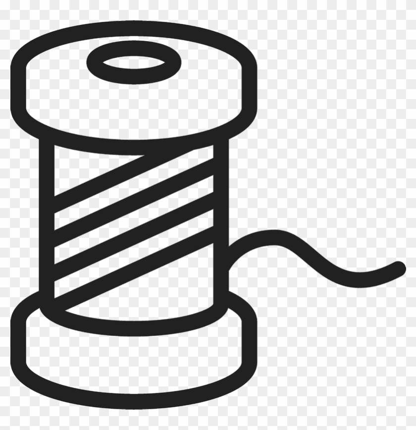 Spool Of Thread Outline Rubber Sewing Stamps Ⓒ - Spool Of Thread ...