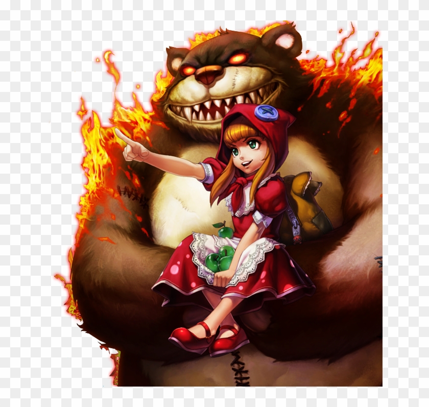 Red-hat Annie With Tibbers Skin - League Of Legends Red Riding Annie ...