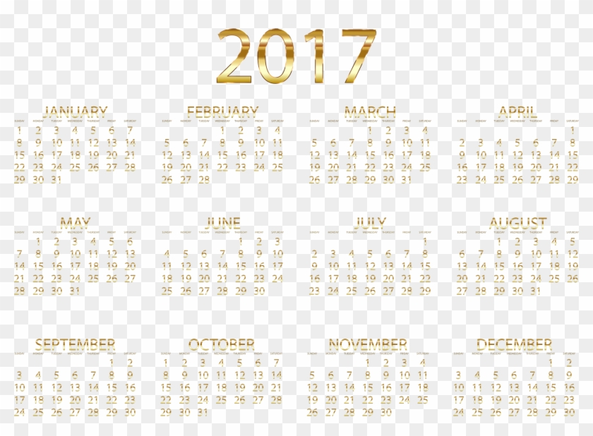2017 Calendar Png - Calligraphy, Transparent Png - 2168x1492(#584534 ...