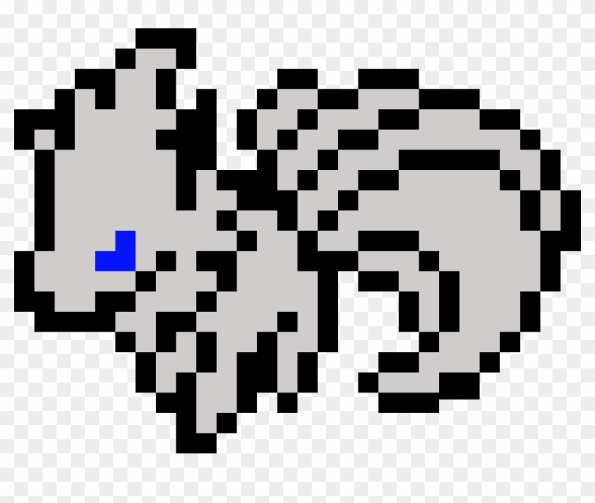 Vulpix Pixel Art Grid