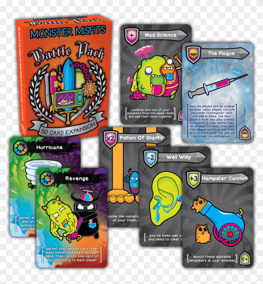 What's In The Box - Monster Misfits Chaos Cards, HD Png Download ...