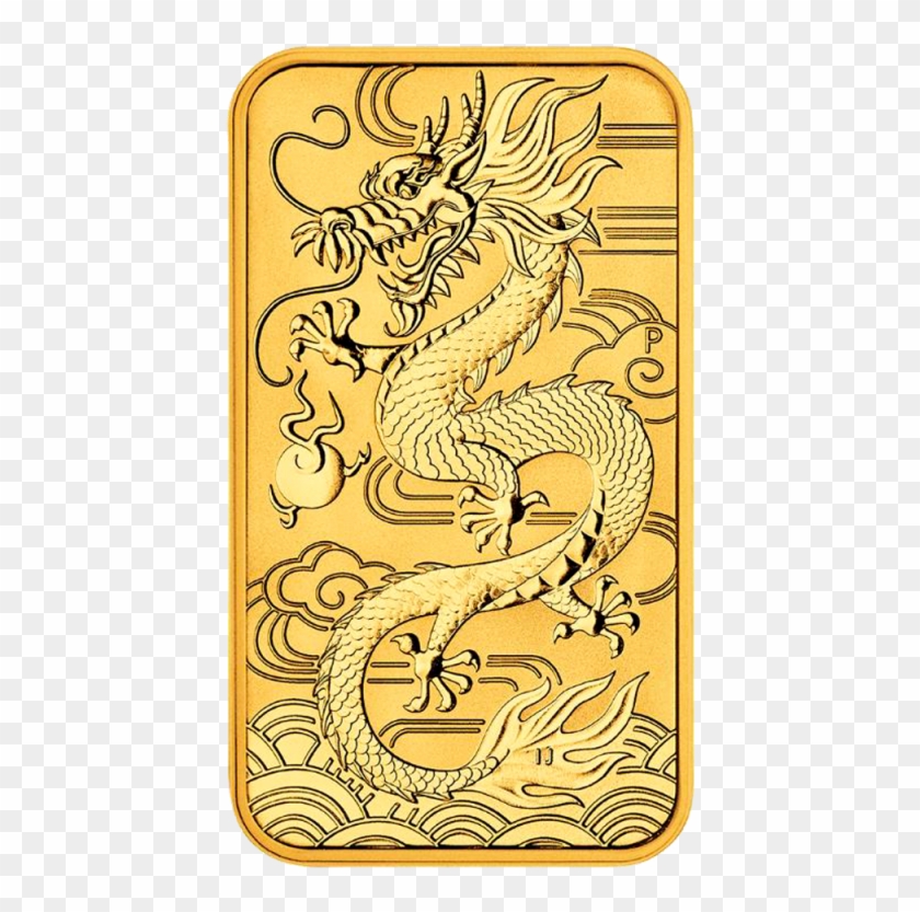 Dragon Rectangular 1oz Gold Coin 2018 Motif - 2018 Australian Dragon ...