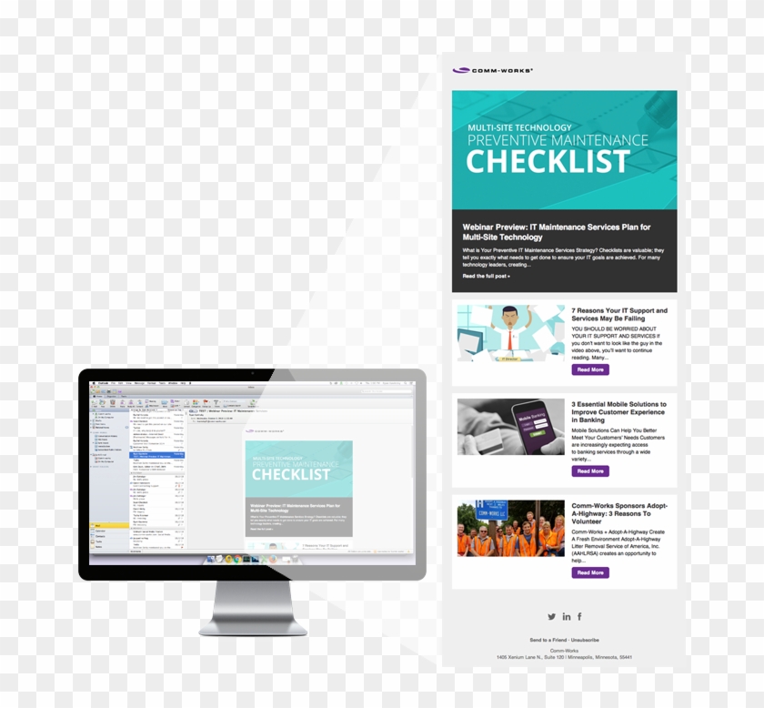Newsletter Preview - Online Advertising, HD Png Download - 863x776 ...