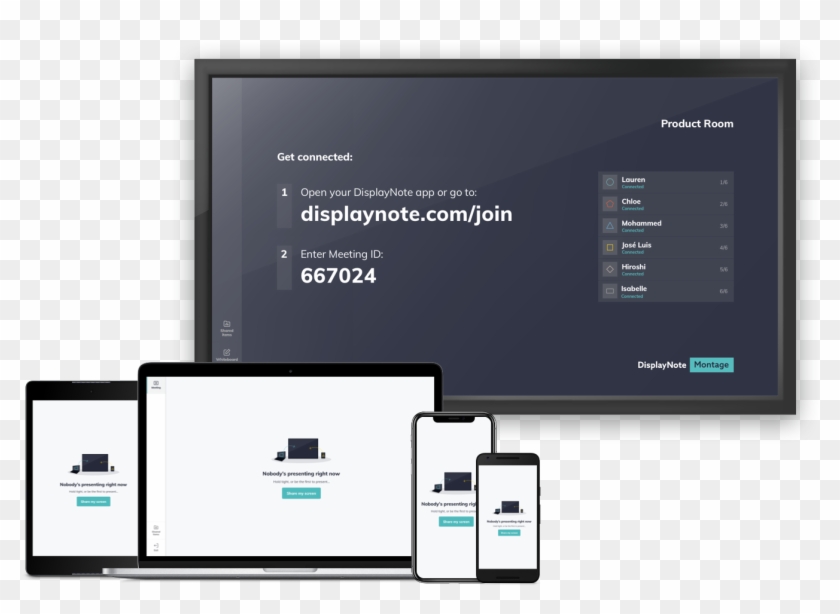 New Name, New Interface, New Experience - Displaynote Montage, HD Png ...