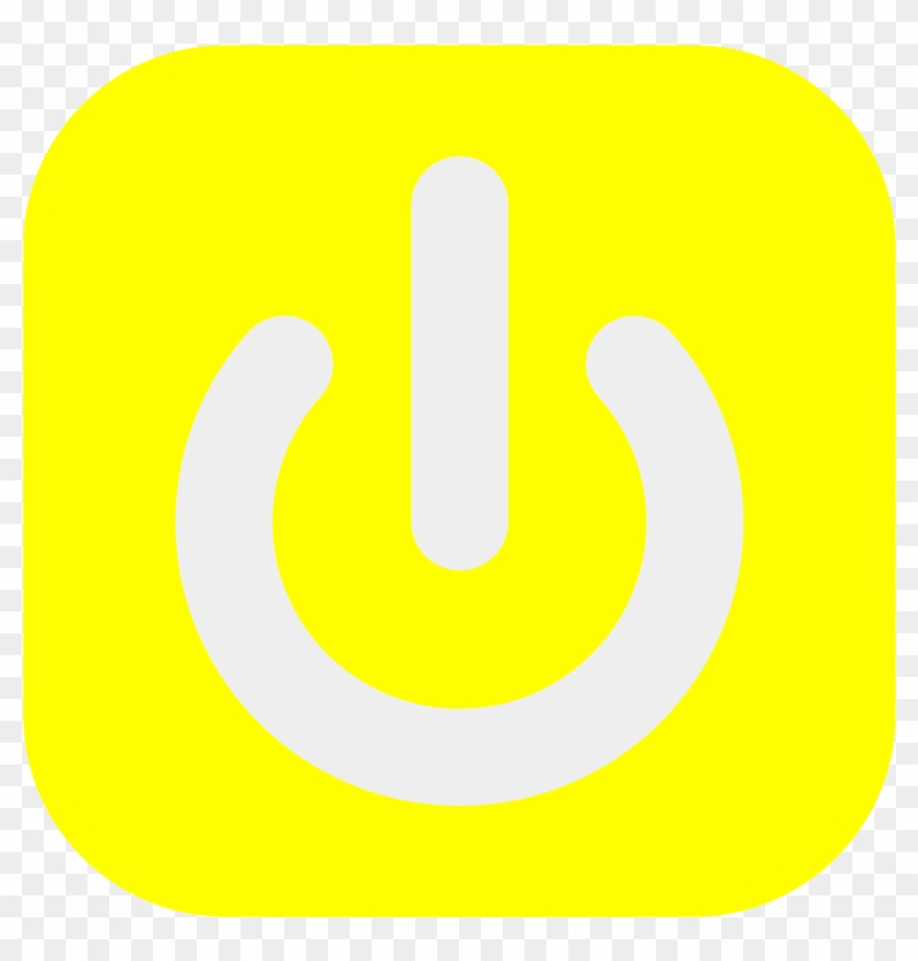 Shutdown Button Yellow - Graphic Design, HD Png Download - 1024x1024 ...
