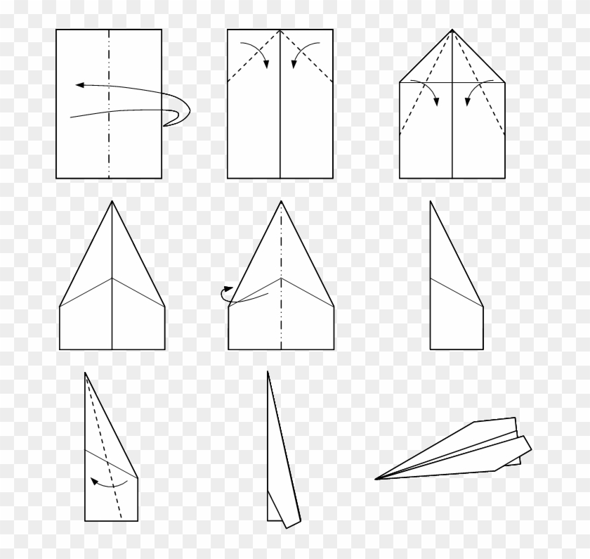 Paper Airplane Drawing Easy