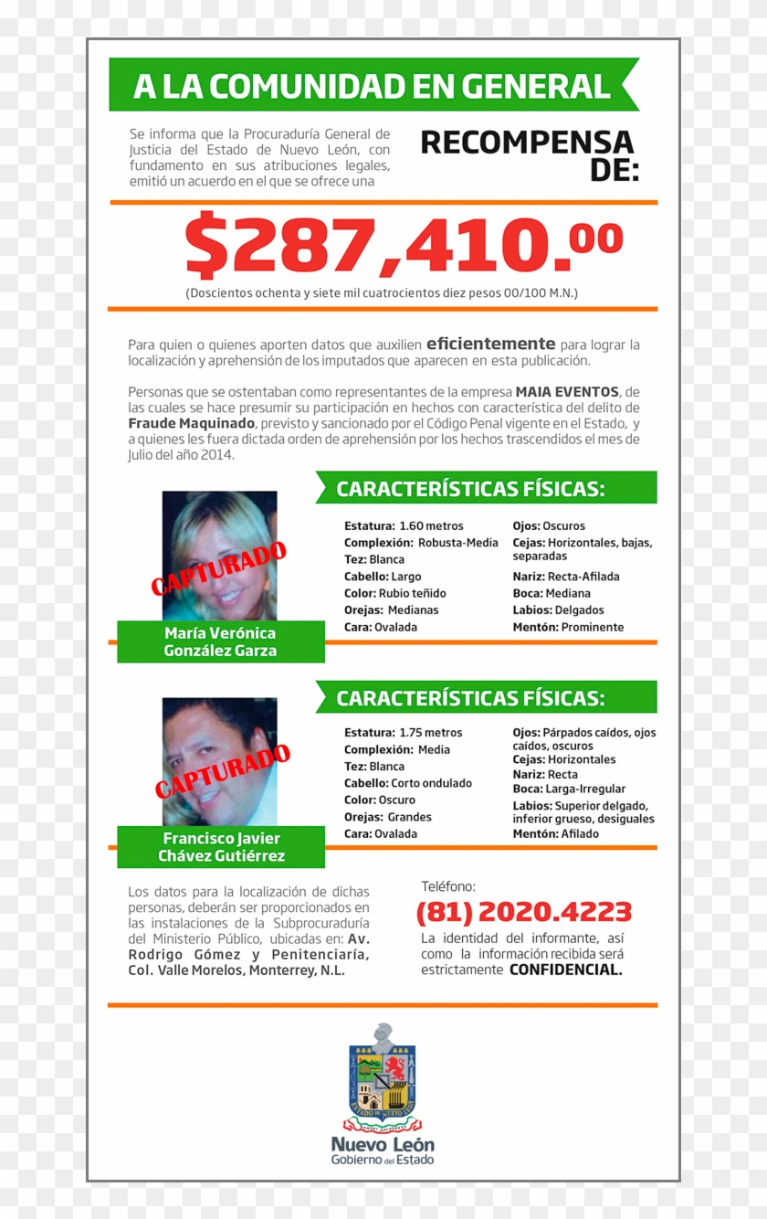 Recompensa - Se Busca - Flyer, HD Png Download - 1000x1333(#5905210 ...