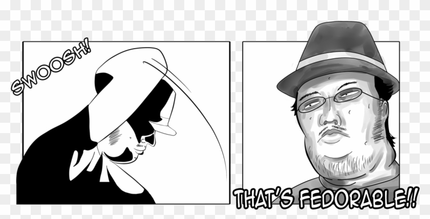 Fedora Neckbeard Mlp Fedorable Comic Art My Little - Cartoon, HD Png ...