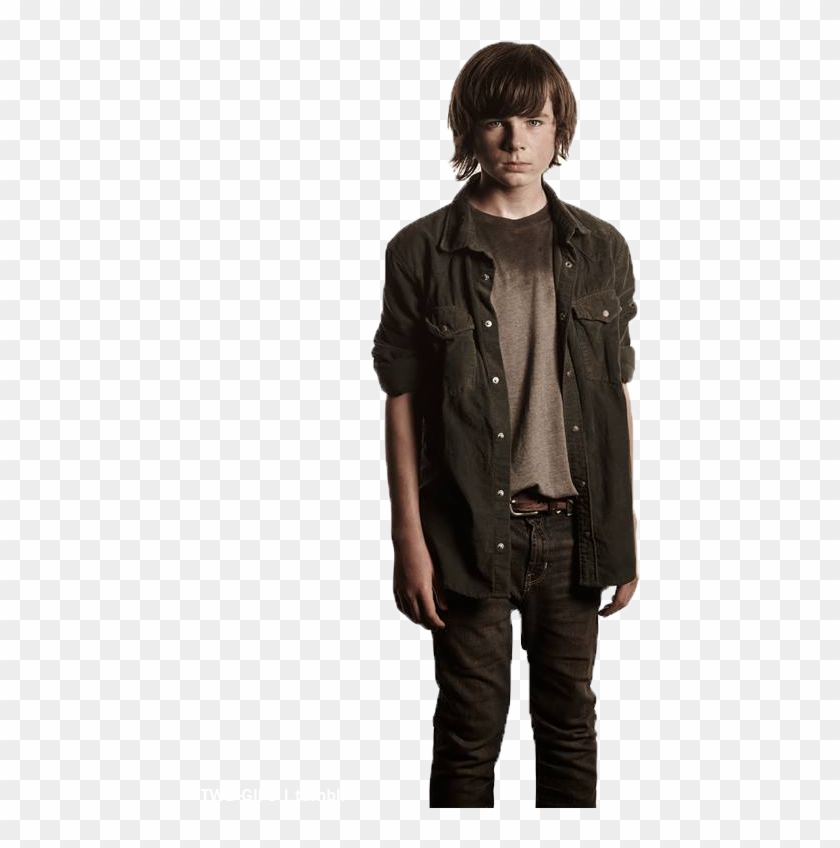 Transparent Carl To Protect Your Blog - Walking Dead Carl Grimes Png ...