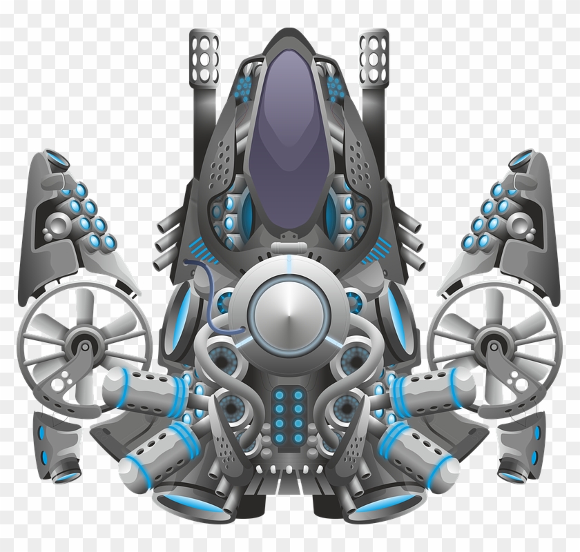 Vessel Space Mechanics Sprite - Sprites De Naves Espaciales, HD Png ...