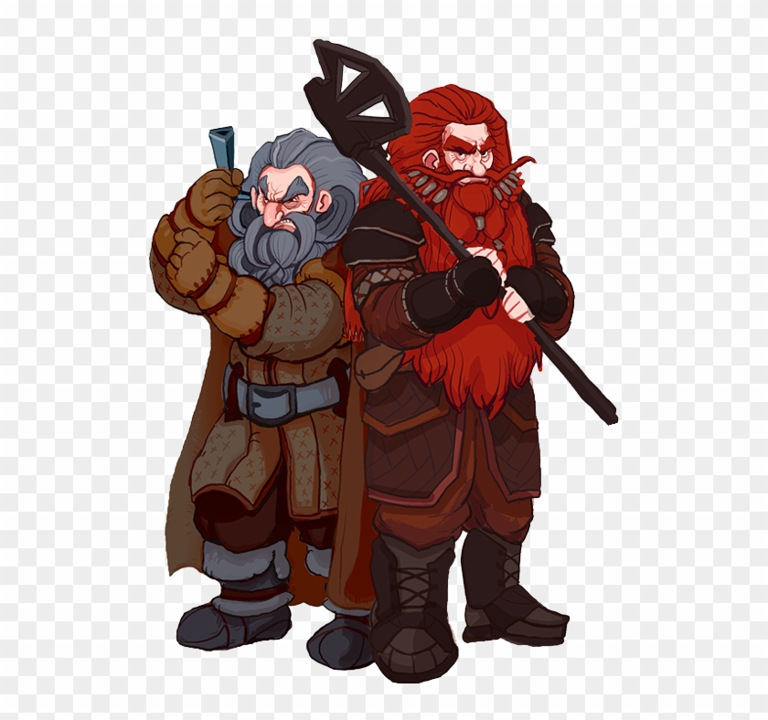 The Hobbit, Oin And Gloin By Art-calavera, HD Png Download - 517x708 ...