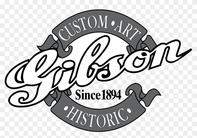 Gibson 3 Logo Png Transparent - Gibson Custom Art Historic Logo, Png ...
