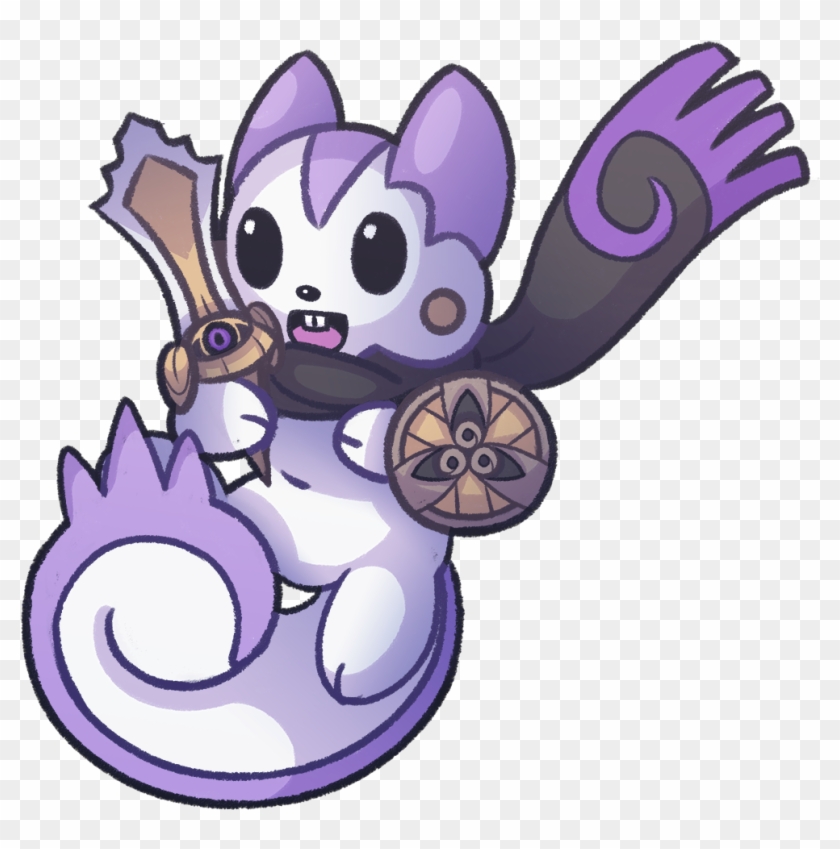 Pachirisu And Aegislash Fusion ¯\ /¯ - Cartoon, HD Png Download ...