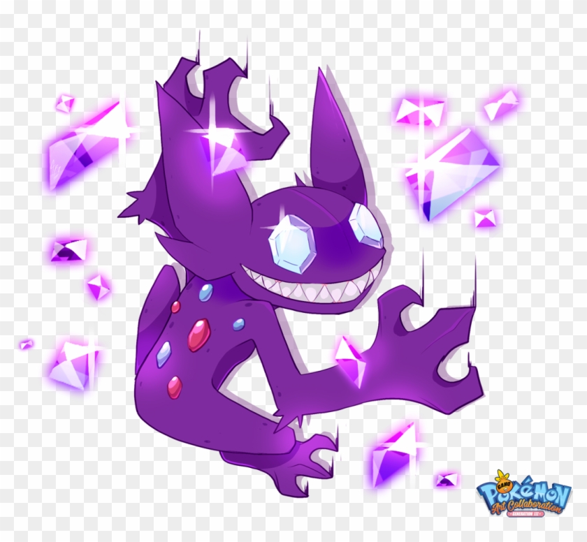 #302 Sableye Used Power Gem And Shadow Ball In Our - Pokemon, HD Png ...