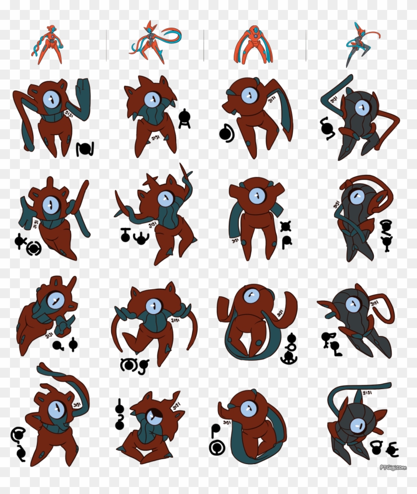 Deoxys - Defense Deoxys, HD Png Download - 1400x1581(#5969034) - PngFind