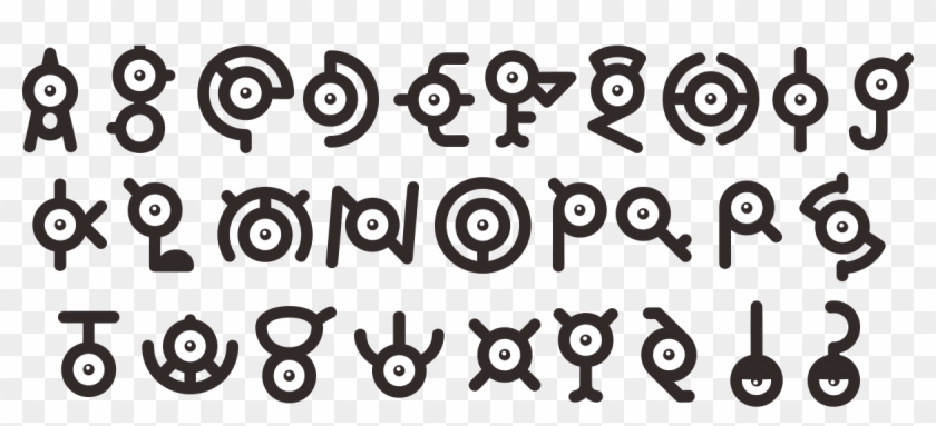Unown Alphabet Unown font by Arien Epic - FontRiver