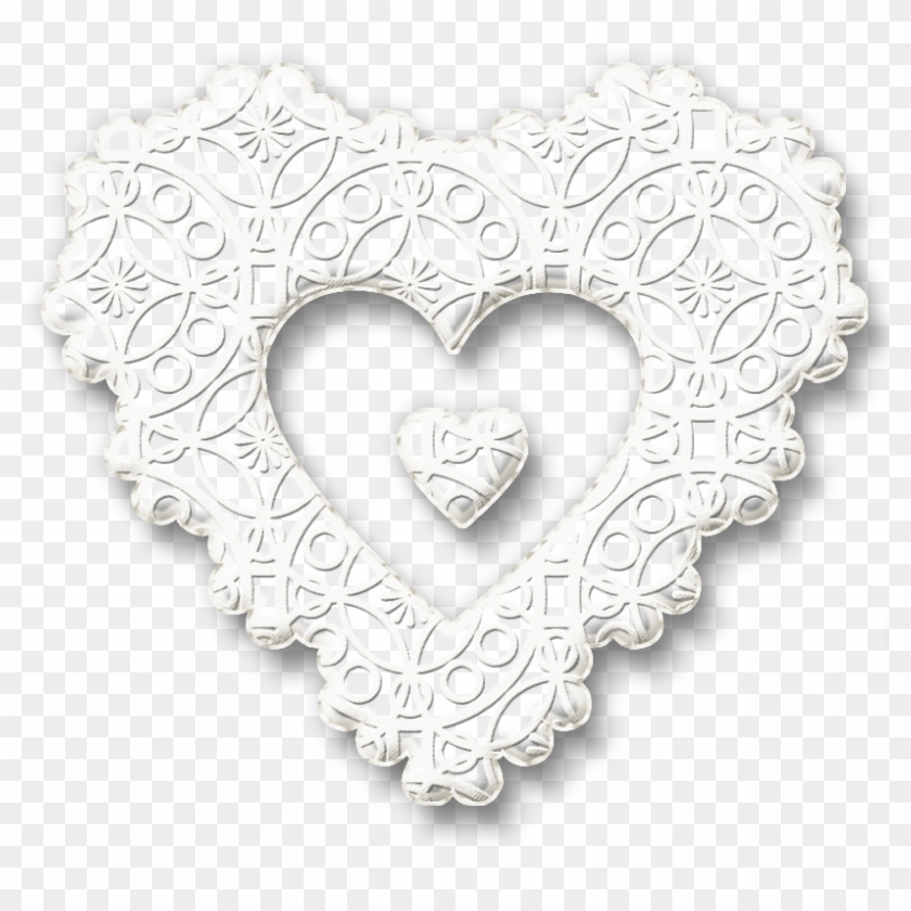 Lace Heart Png - White Lace Heart Png, Transparent Png - 825x821(#60420 ...