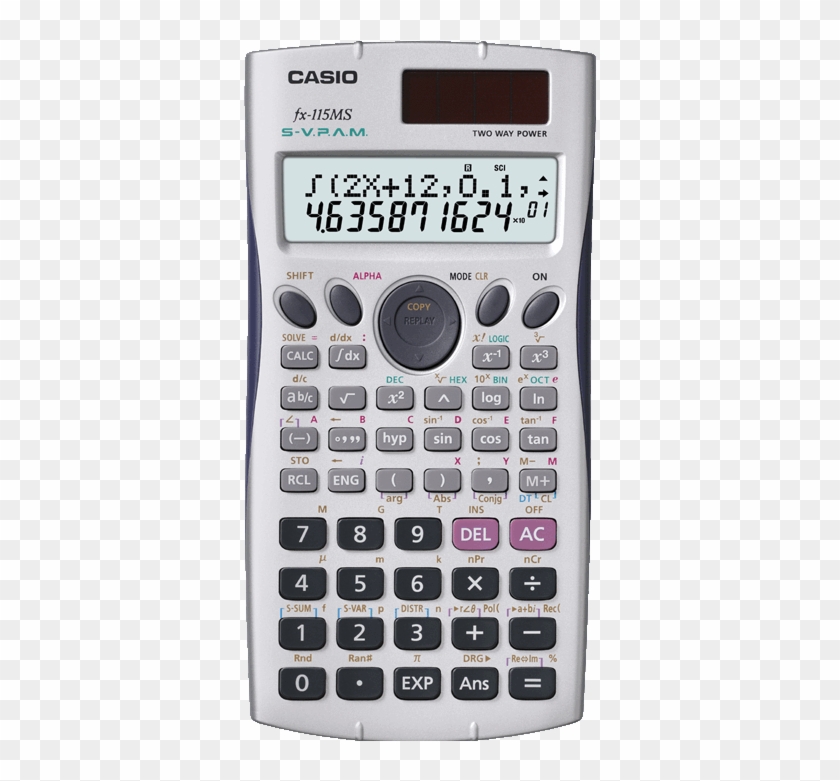 Scientific Calculator Png Image - Casio Fx 115ms, Transparent Png ...