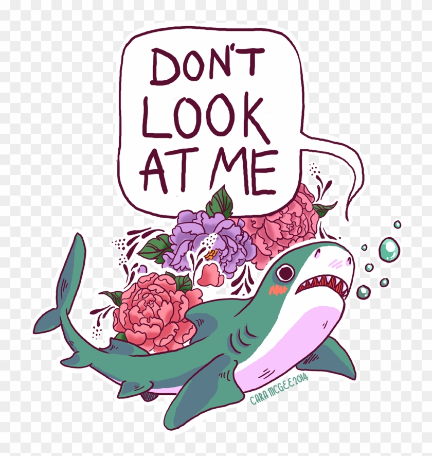 Cute Tumblr Stickers Transparent - Cute Shark Art, HD Png Download ...