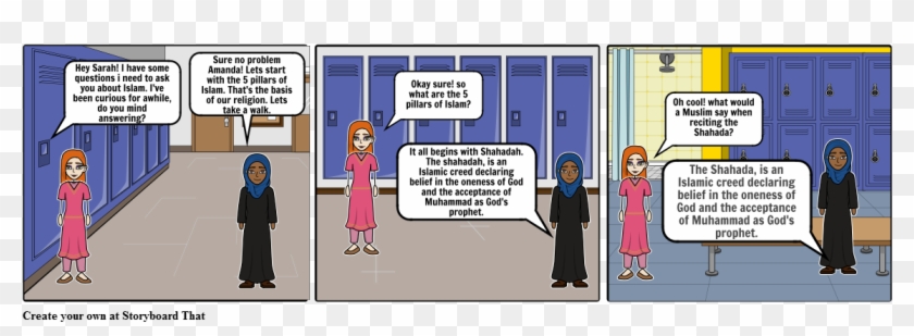 5 Pillars Of Islam - Cartoon, HD Png Download - 1164x385(#6018671 ...