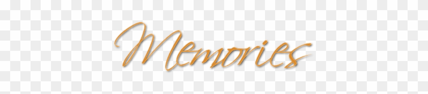 Memories, HD Png Download - 398x105(#6038135) - PngFind