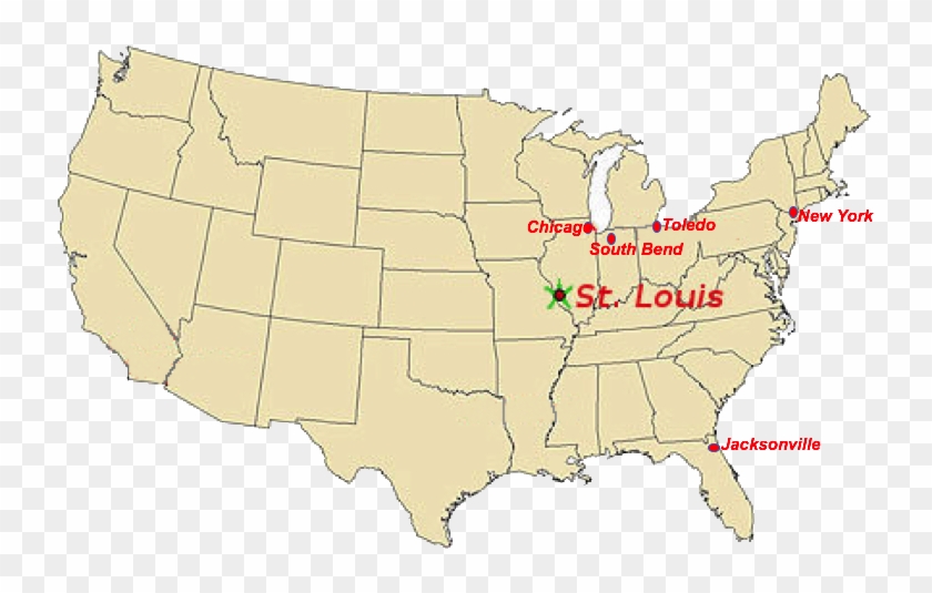 The Gateway City - Trump County Map Win, HD Png Download - 751x473 ...