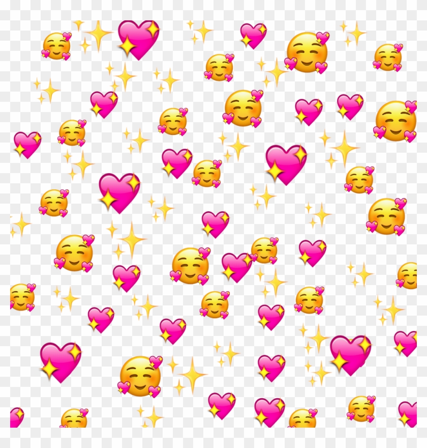 Emoji Ios Iphone Whatsapp Pink Love Heart Meme Edited Love Heart Meme 