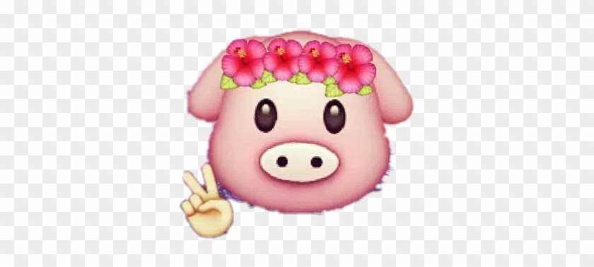 #stickers #pig #emoji #emojis #remixit #flowers - Emoji Pig Png ...